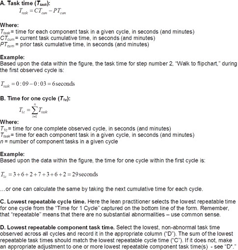 Time Observation Form Math | Quality Digest
