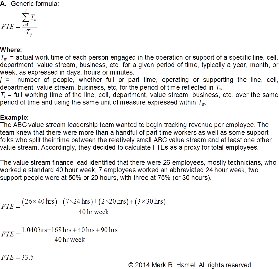 Full-Time Equivalent Math | Quality Digest
