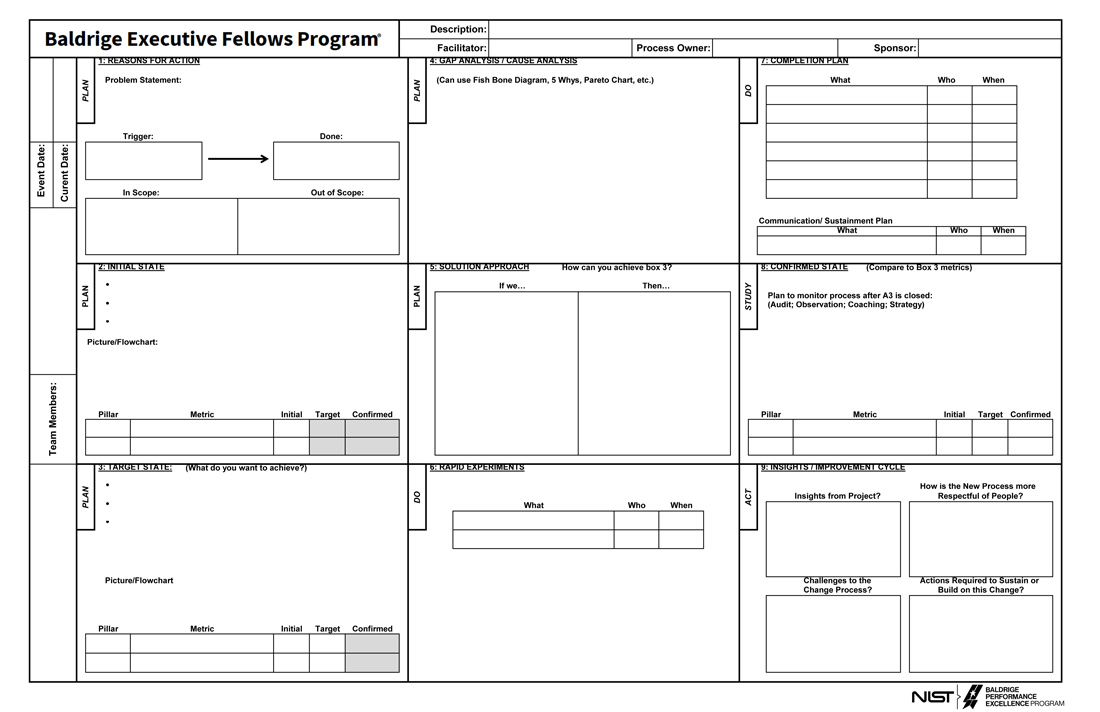 Baldrige Executive Fellows, Capstone Projects, and the A3 Problem ...